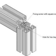 T-Slot extruded aluminium profile joints – Linear joints - GAP Engineering